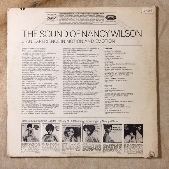 Vinyl Records | Other | Nancy Wilson The Sound Of Nancy Wilson Vinyl Lp ...